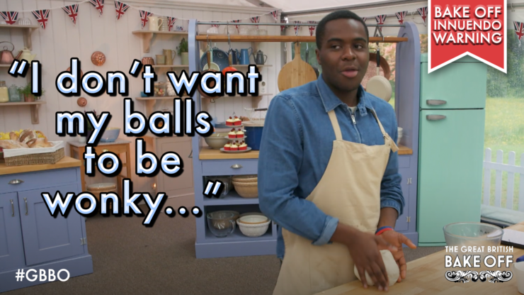 Innuendo-meters at the ready - The Great British Bake Off