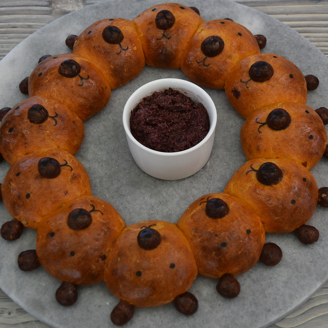 Liam Charles's Bear & Share Bread recipe - The Great British Bake Off