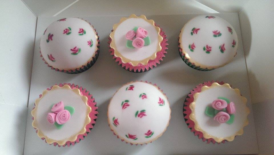 Rose Cupcakes - The Great British Bake Off