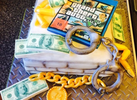 GTA5 birthday cake | The Great British Bake Off