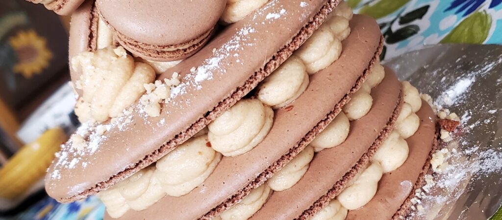 Peanut butter macaron cake - The Great British Bake Off | The Great ...