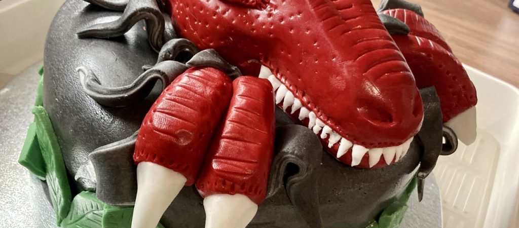 Birthday dinosaur cake - The Great British Bake Off | The Great British ...