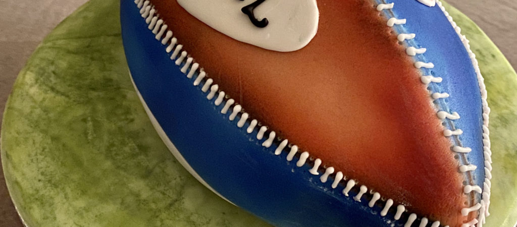 Rugby ball cake - The Great British Bake Off | The Great British Bake Off