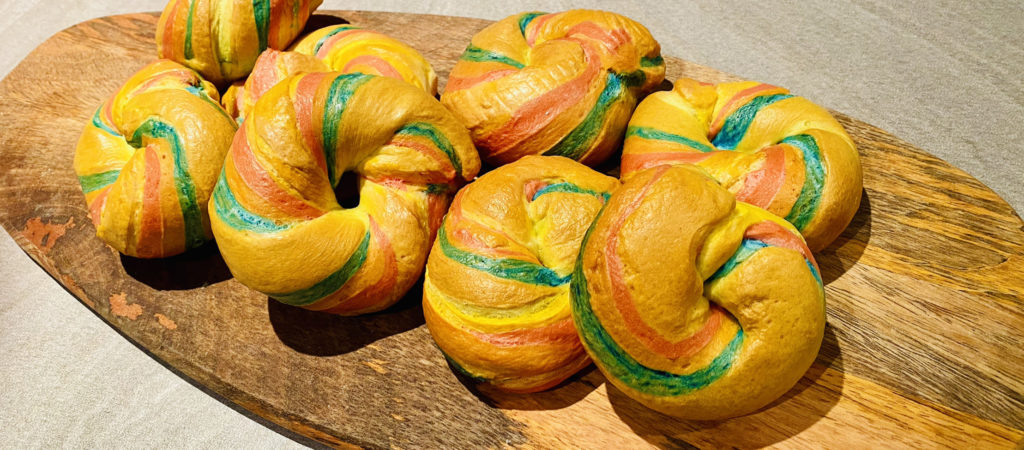 Multicoloured bagels - The Great British Bake Off | The Great British ...