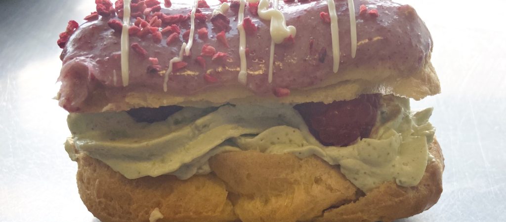 Raspberry and pistachio eclair - The Great British Bake Off | The Great ...