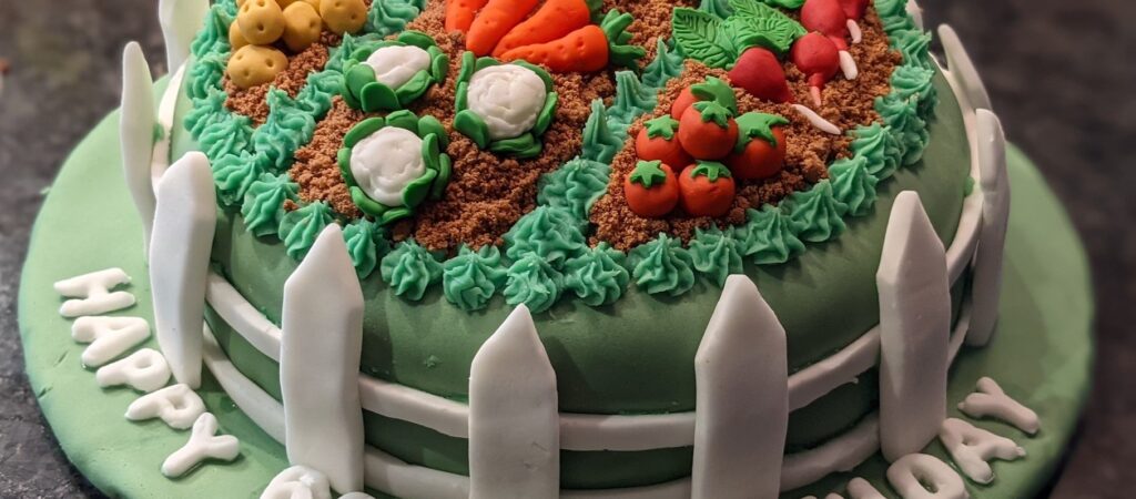 Veggie patch cake for Steve - The Great British Bake Off | The Great ...
