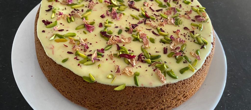 Saffron and pistachio cake - The Great British Bake Off | The Great ...
