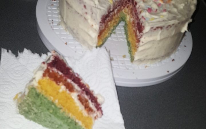 Rainbow slice - The Great British Bake Off | The Great British Bake Off