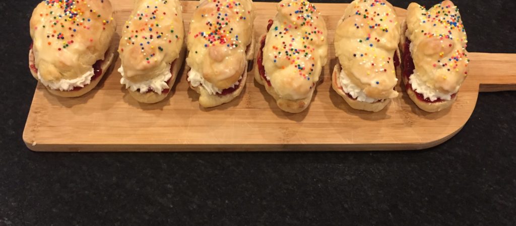 Iced buns with jam - The Great British Bake Off | The Great British ...