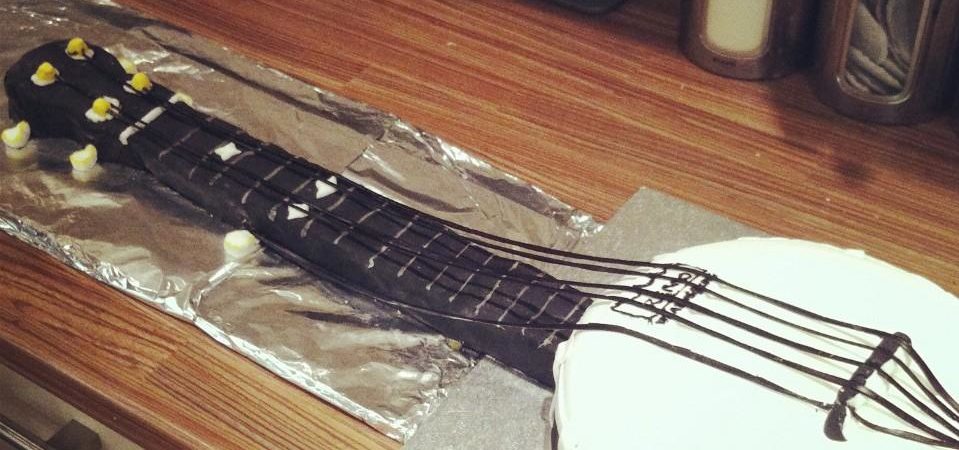 Birthday Banjo Cake - The Great British Bake Off | The Great British ...