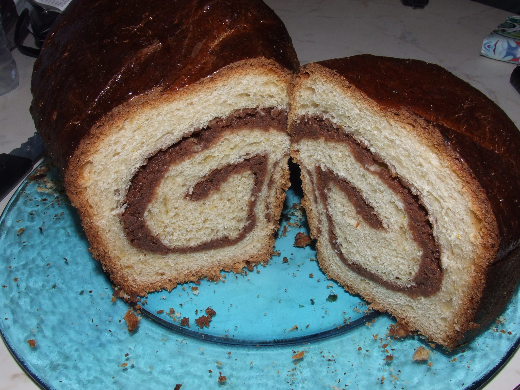 Romanian Cozonac - nutfilled - The Great British Bake Off