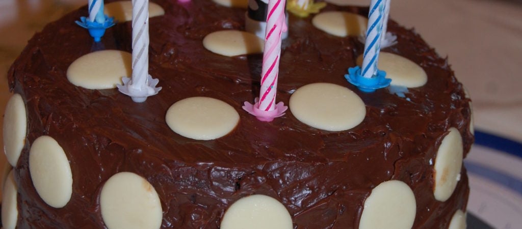 Vanilla Caramel Choc Spotty Cake - The Great British Bake Off | The ...