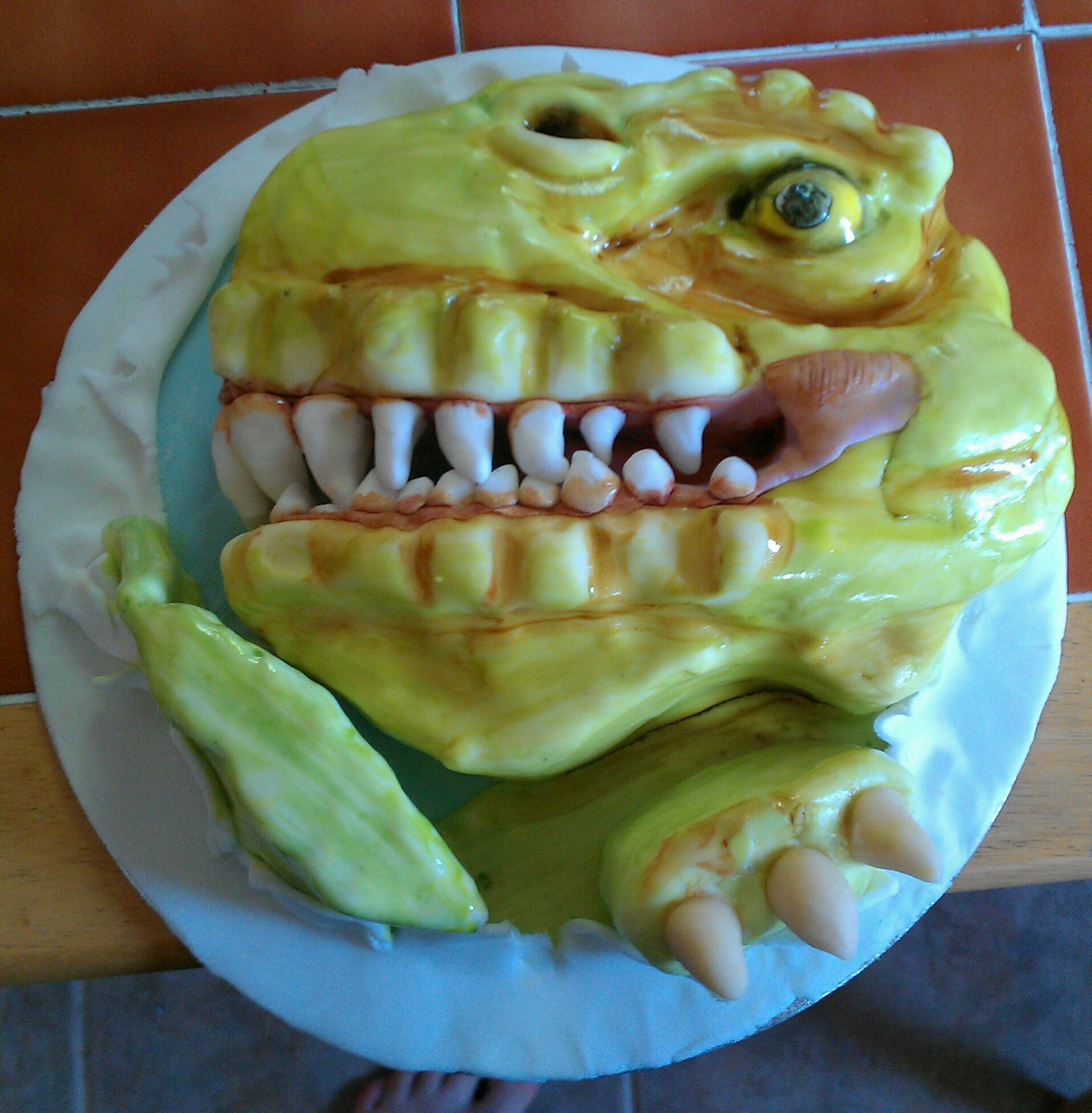 T Rex Birthday Cake - The Great British Bake Off