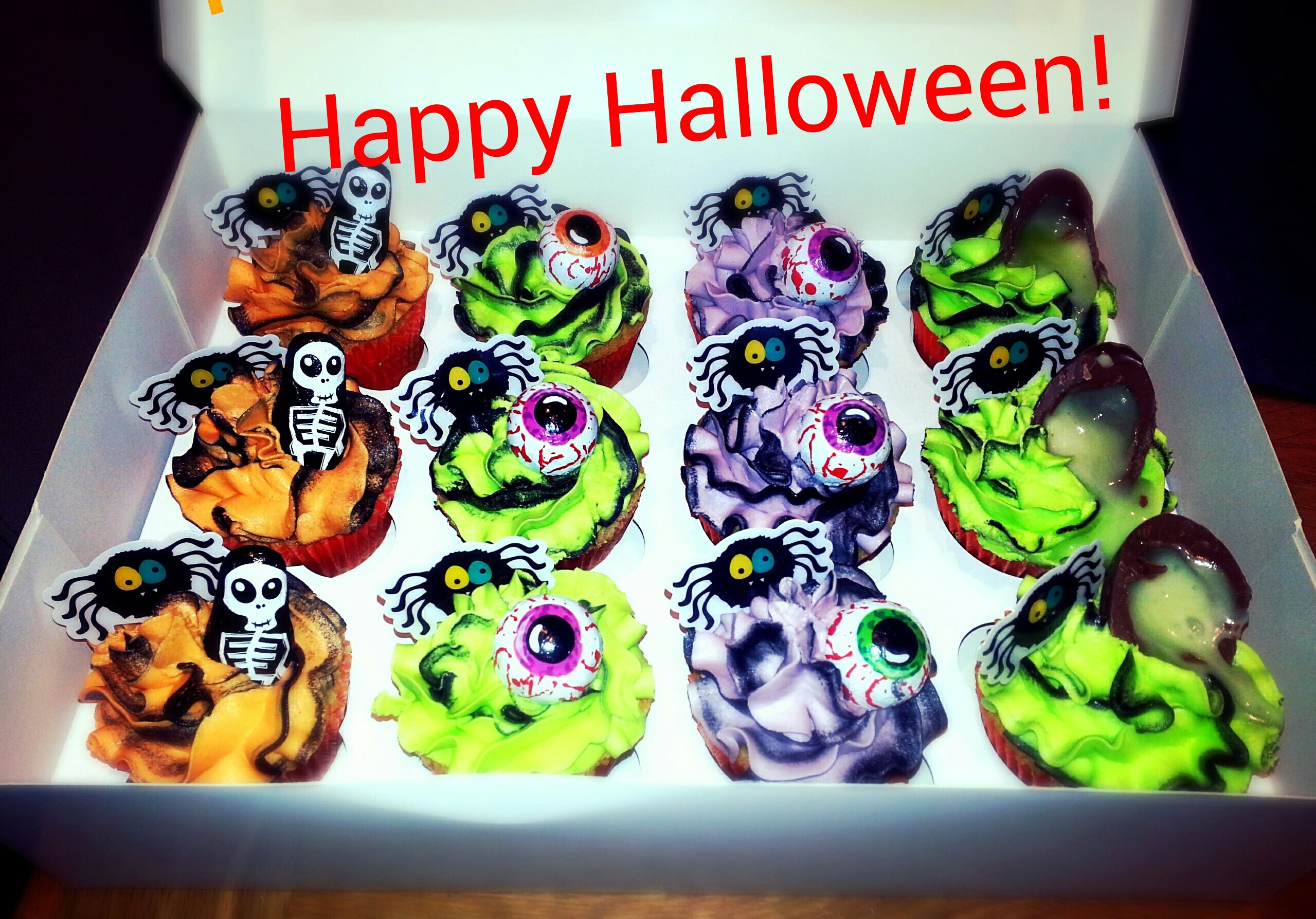 Spooky halloween cupcakes - The Great British Bake Off