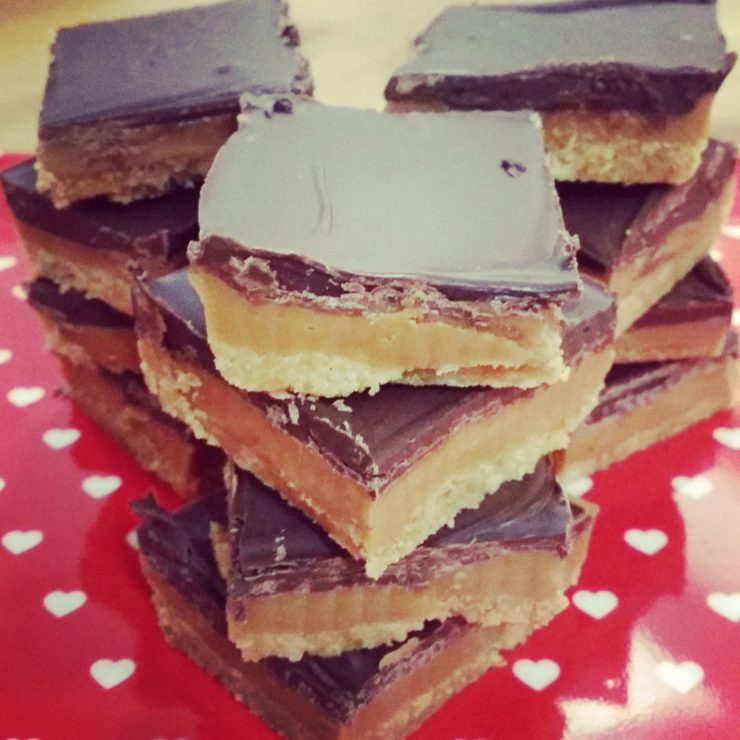 Chocolate Caramel Squares - The Great British Bake Off