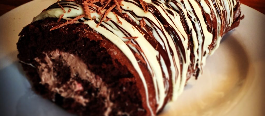 Chocolate & Raspberry Swiss Roll - The Great British Bake Off | The ...