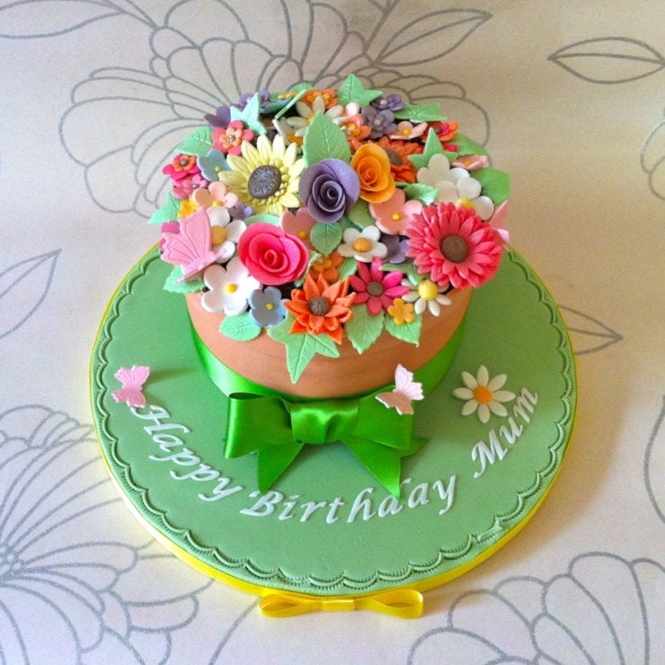 Flower Pot Birthday Cake - The Great British Bake Off