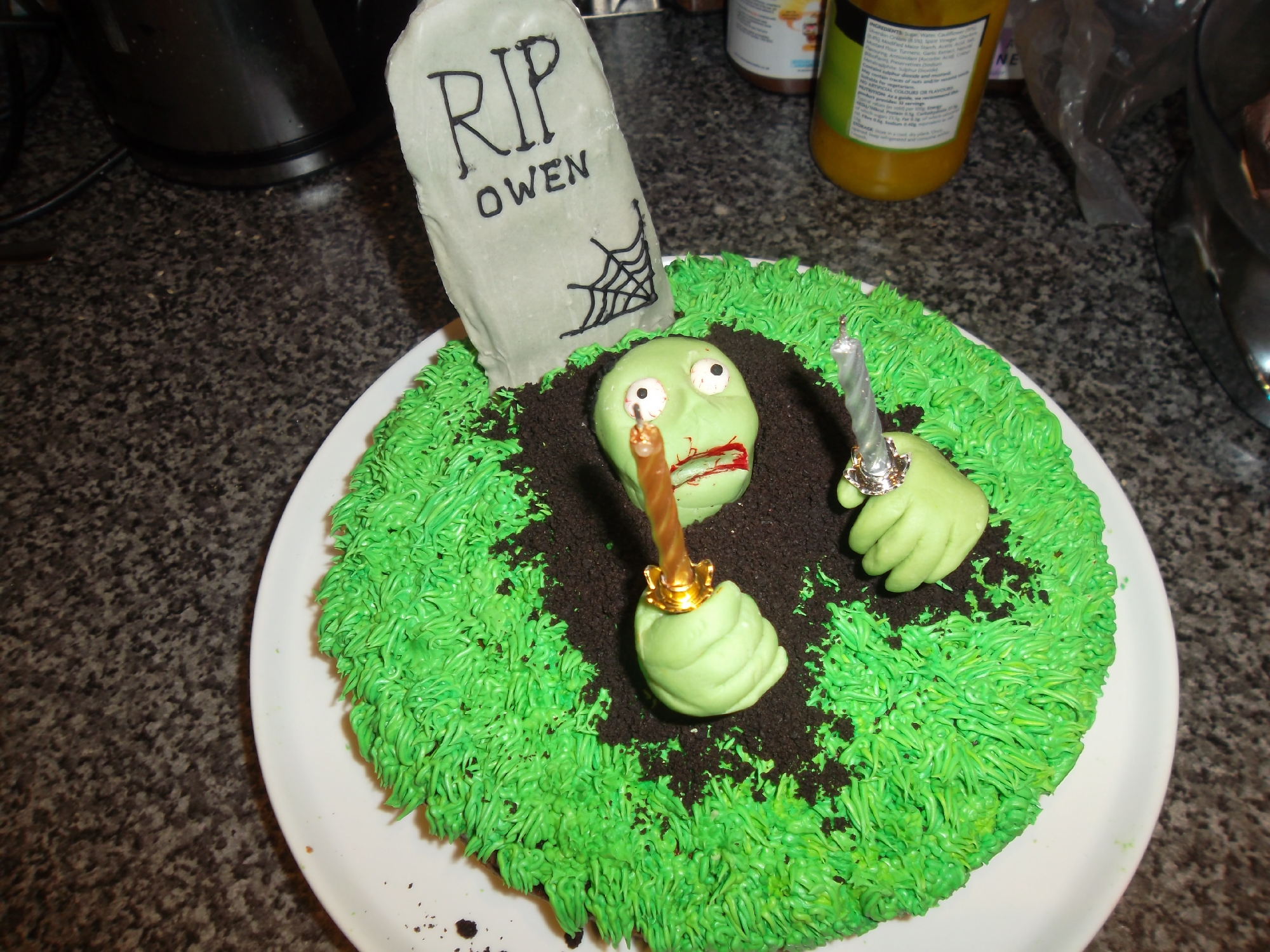 Zombie Birthday Cake - The Great British Bake Off