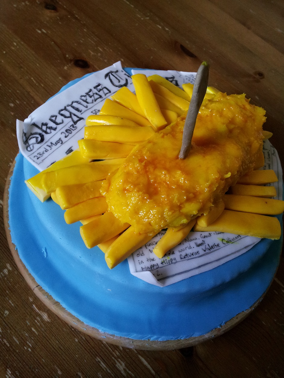 Skegness Fish n' Chips Cake - The Great British Bake Off