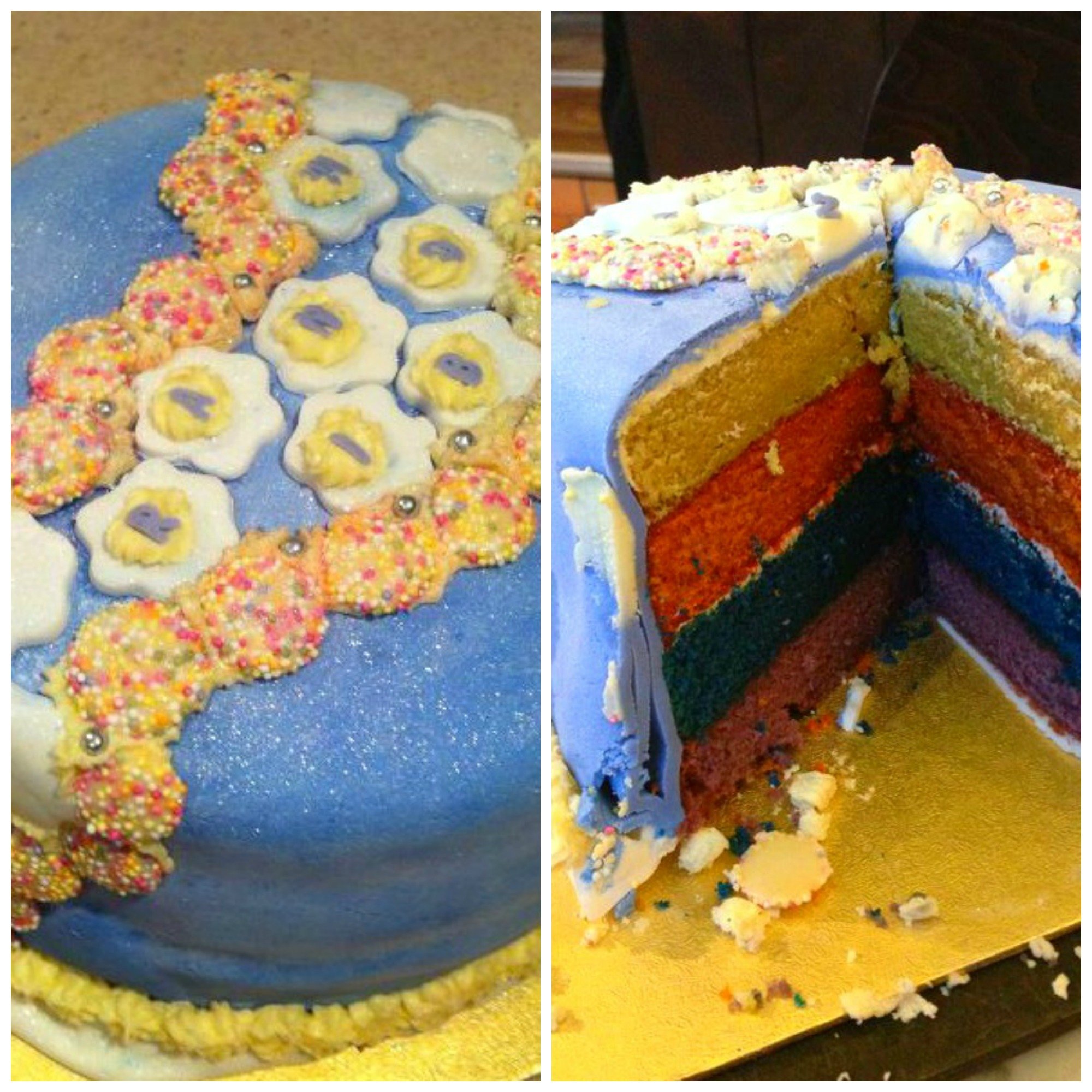 Colourful Cake - The Great British Bake Off