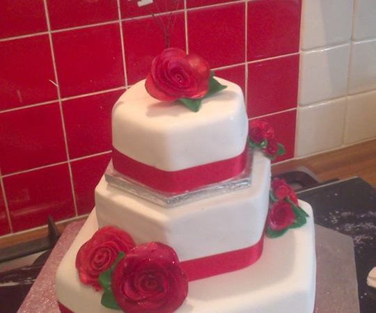 Ruby wedding cake fruit & sponge - The Great British Bake Off | The Great British Bake Off