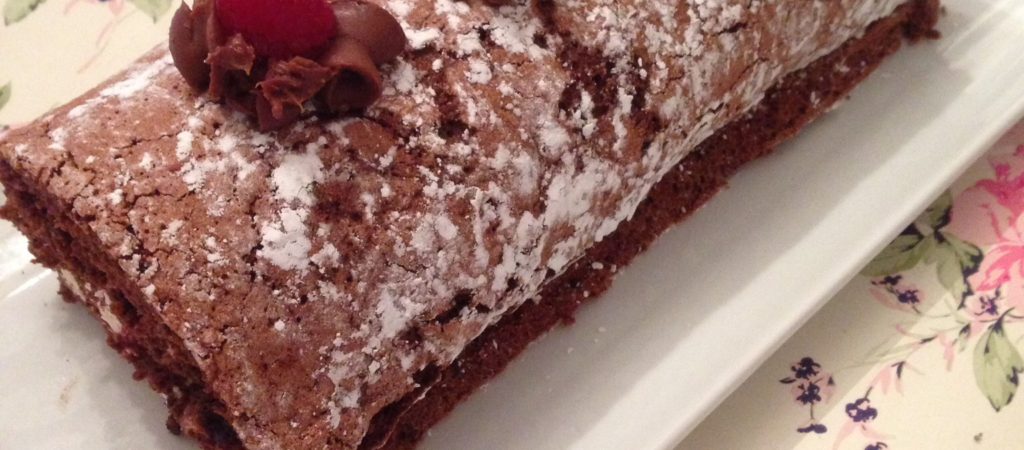 Chocolate and raspberry roulade - The Great British Bake Off | The ...