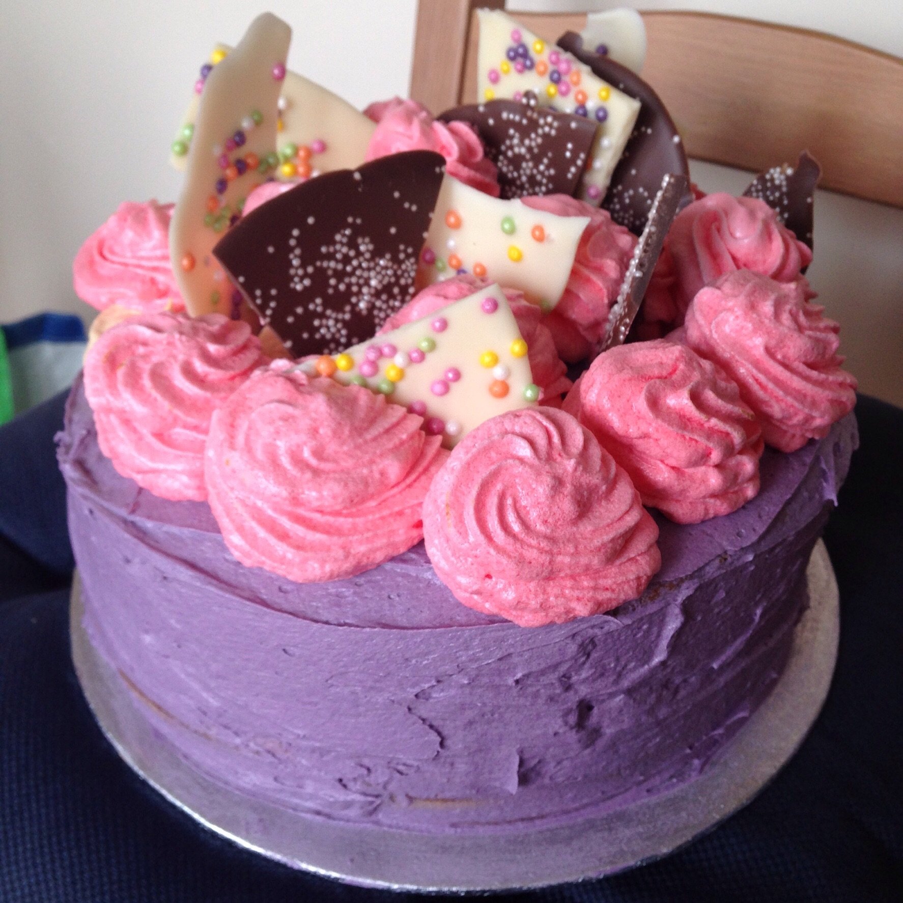 Vanilla and choc sponge - The Great British Bake Off