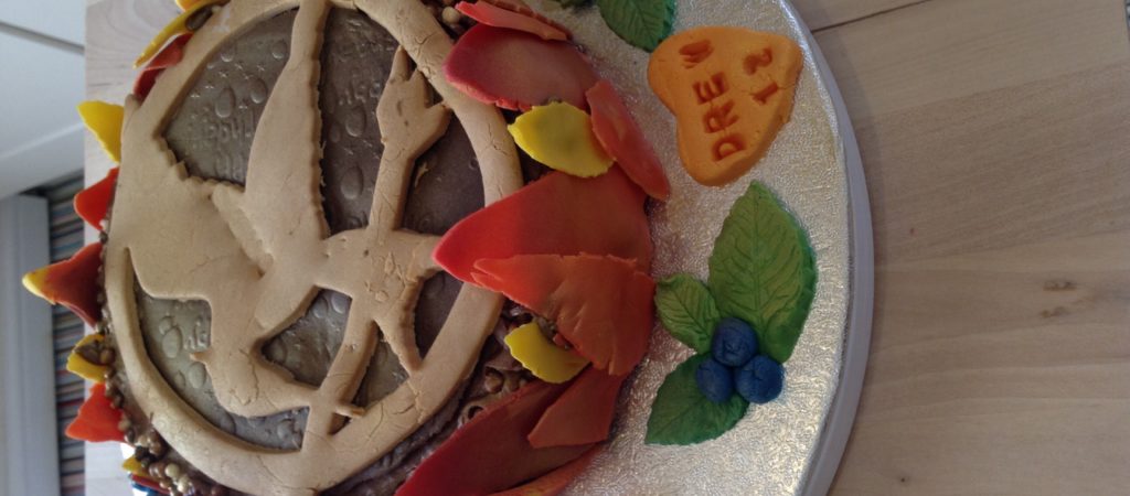 Drew's Mockingjay birthday cake - The Great British Bake Off | The ...