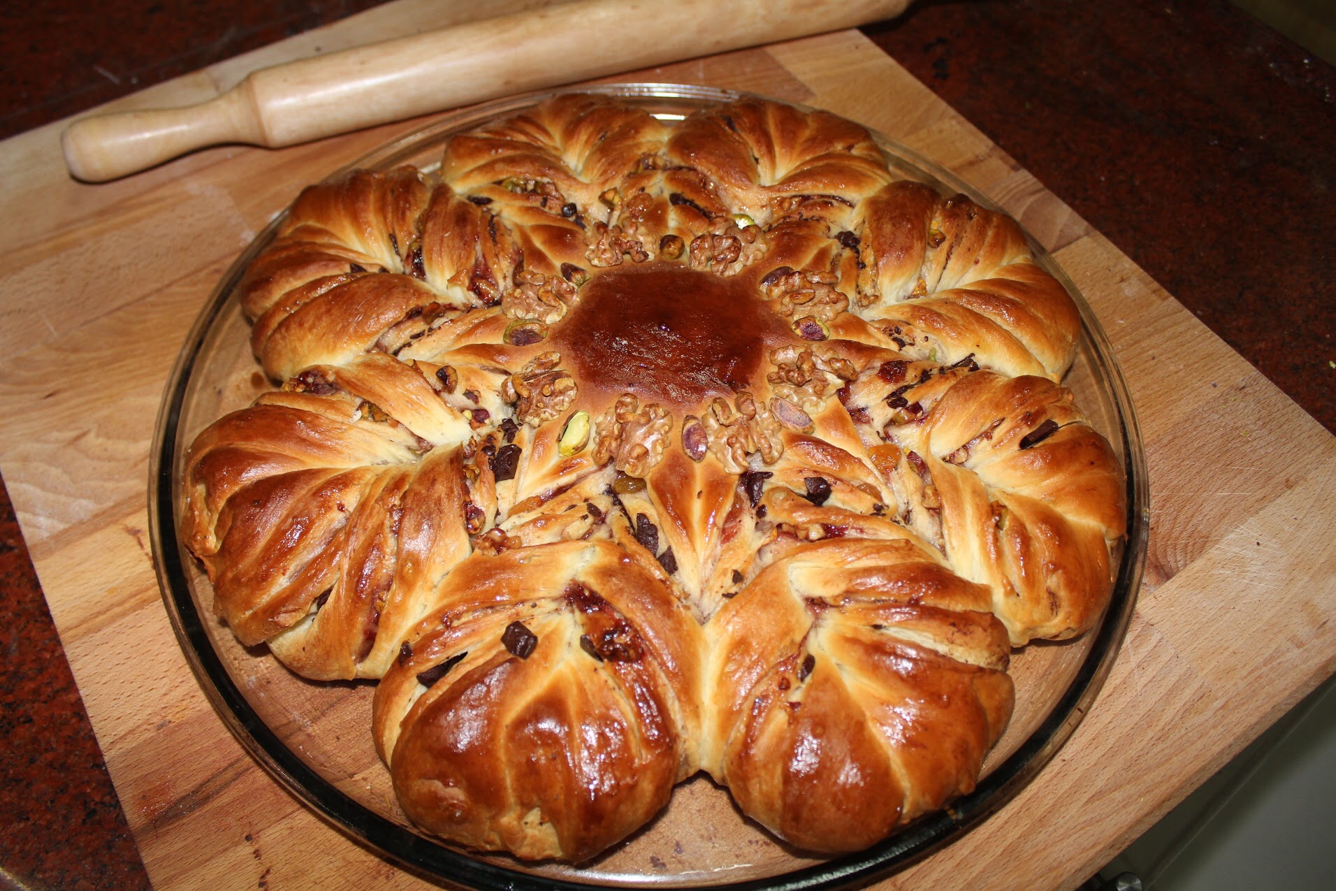 Delicious Morning Jam Flower Bread - The Great British Bake Off