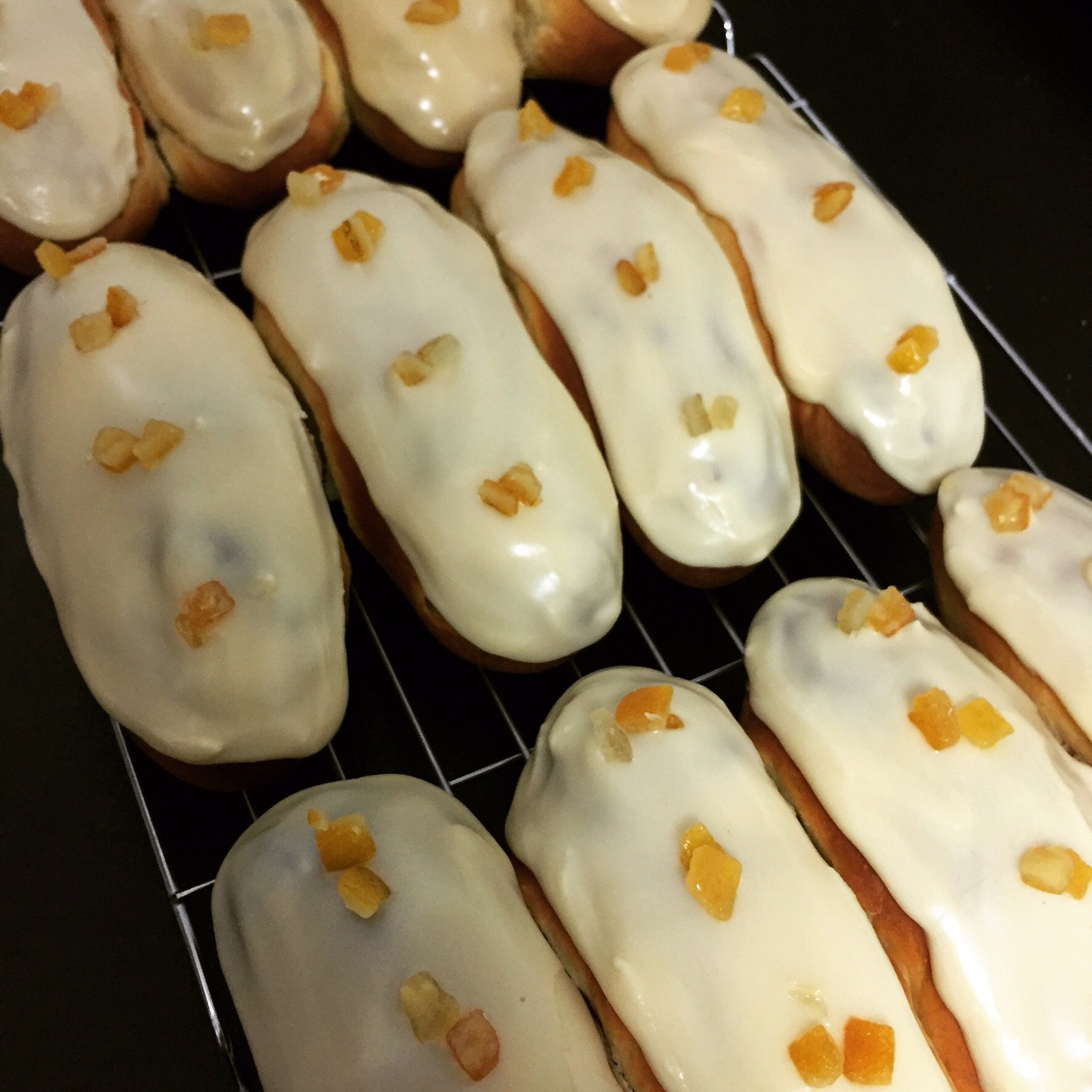 Lemon iced finger buns - The Great British Bake Off