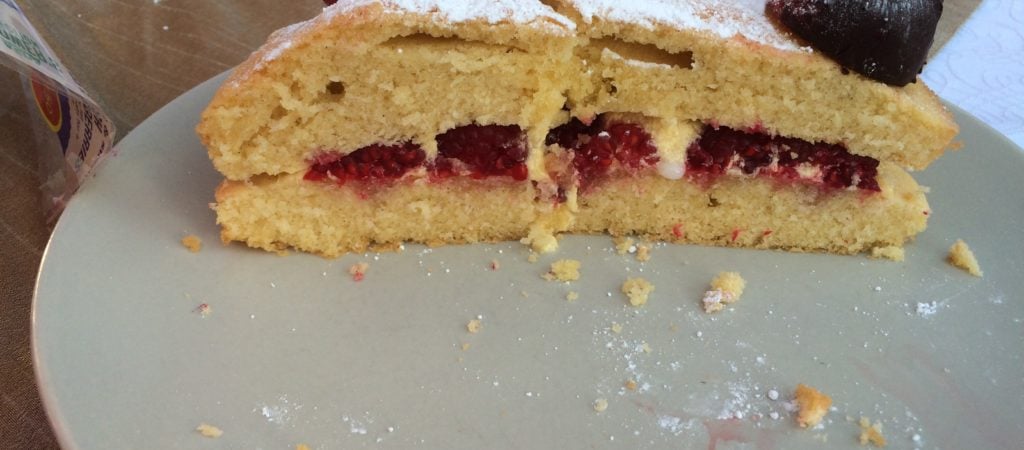 Strawberry Volcano Cake - The Great British Bake Off | The Great ...