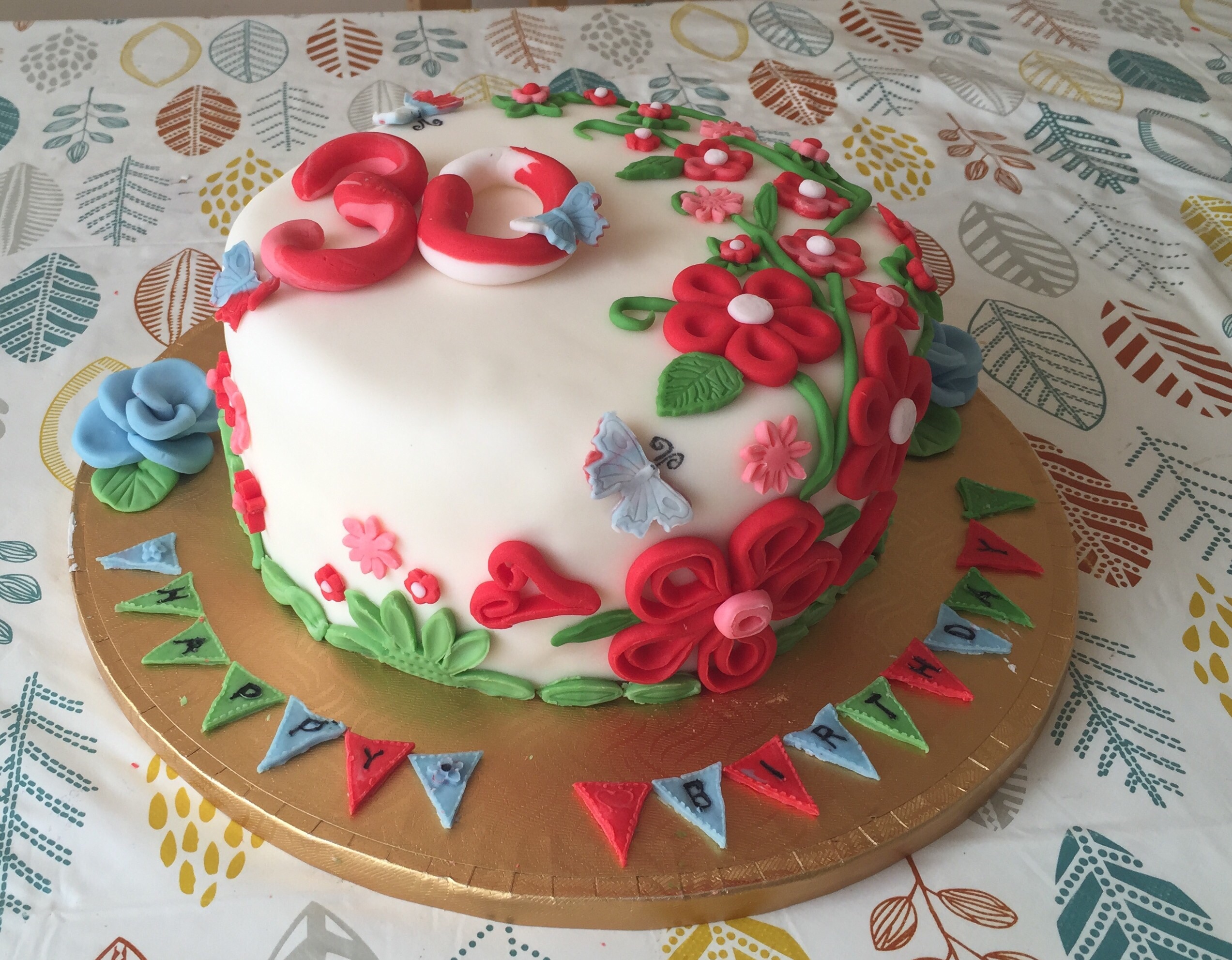 30th Birthday Cake - The Great British Bake Off