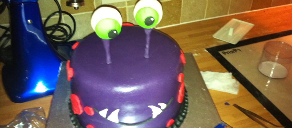 Purple alien cake - The Great British Bake Off | The Great British Bake Off