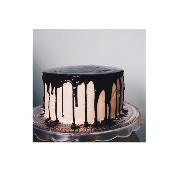 Chocolate and raspberry drip cake - The Great British Bake Off