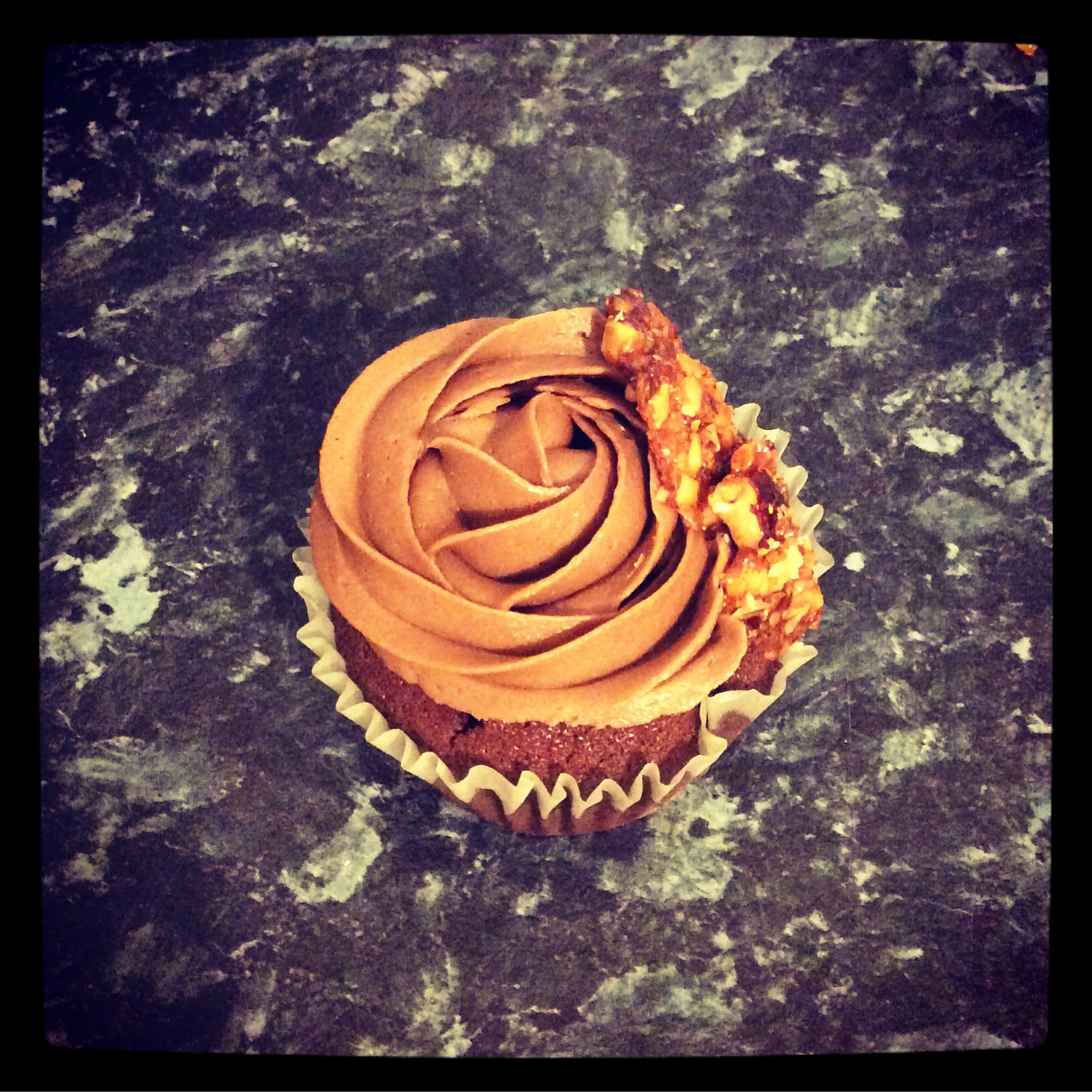Chocolate Hazelnut Cupcake - The Great British Bake Off