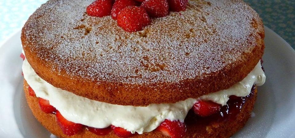 Strawberry And Fresh Cream Sponge The Great British Bake Off The Great British Bake Off