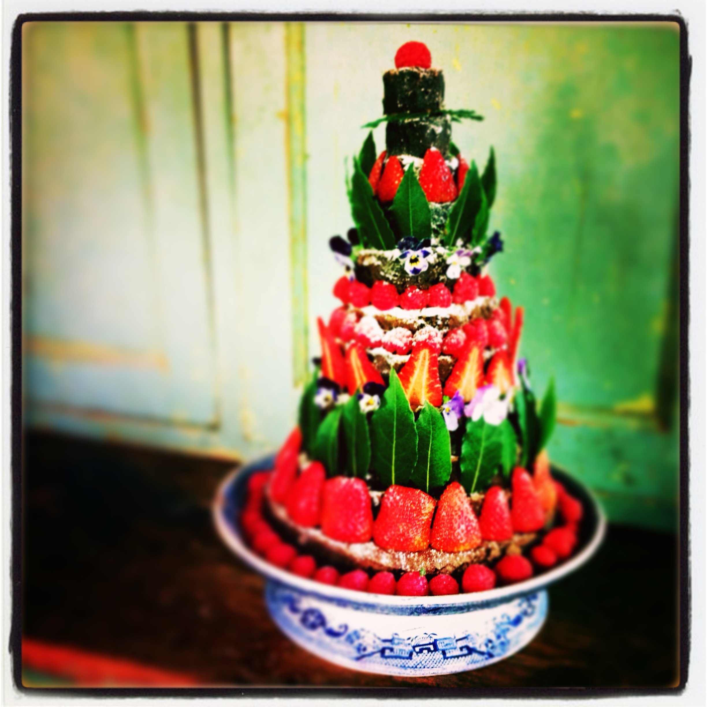 Chocolate Brownie Fruit Stack - The Great British Bake Off