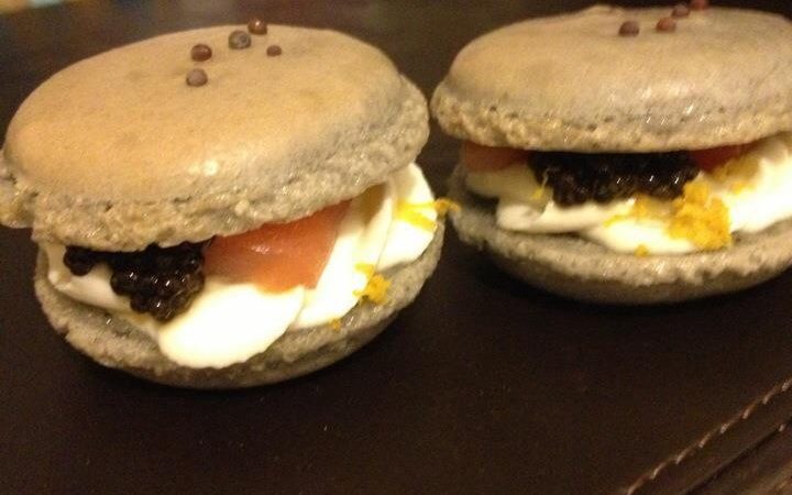 Salmon, cheese & Caviar Macaron - The Great British Bake Off | The ...