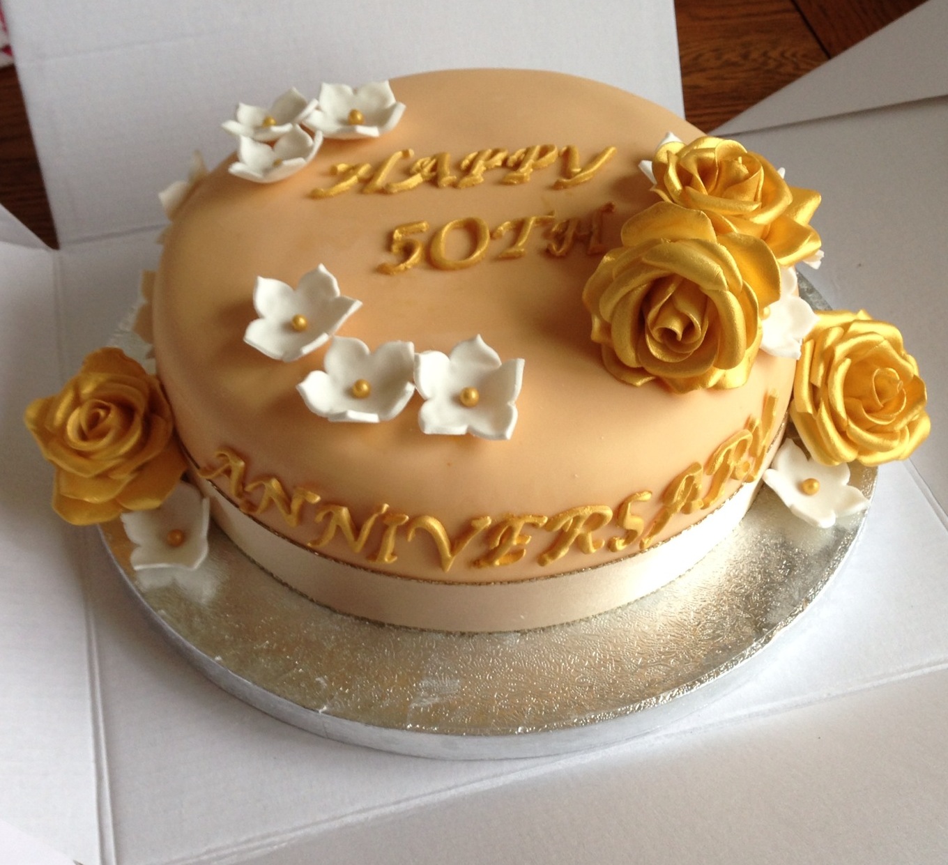 Golden Anniversary Cake - The Great British Bake Off